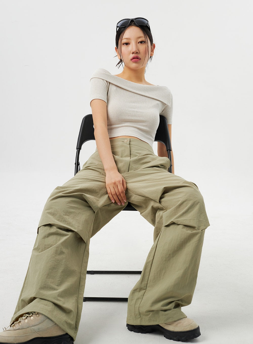 Ribbed Knit Top CY315 - Korean Women's Fashion | LEWKIN