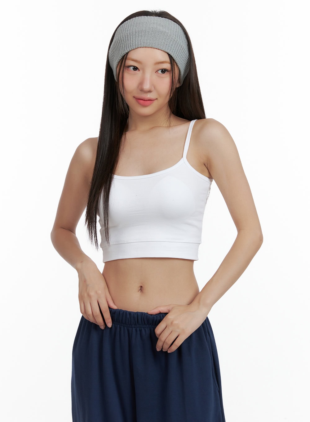 Basic Crop Cap Cami Top OL408 - Acubi style | LEWKIN
