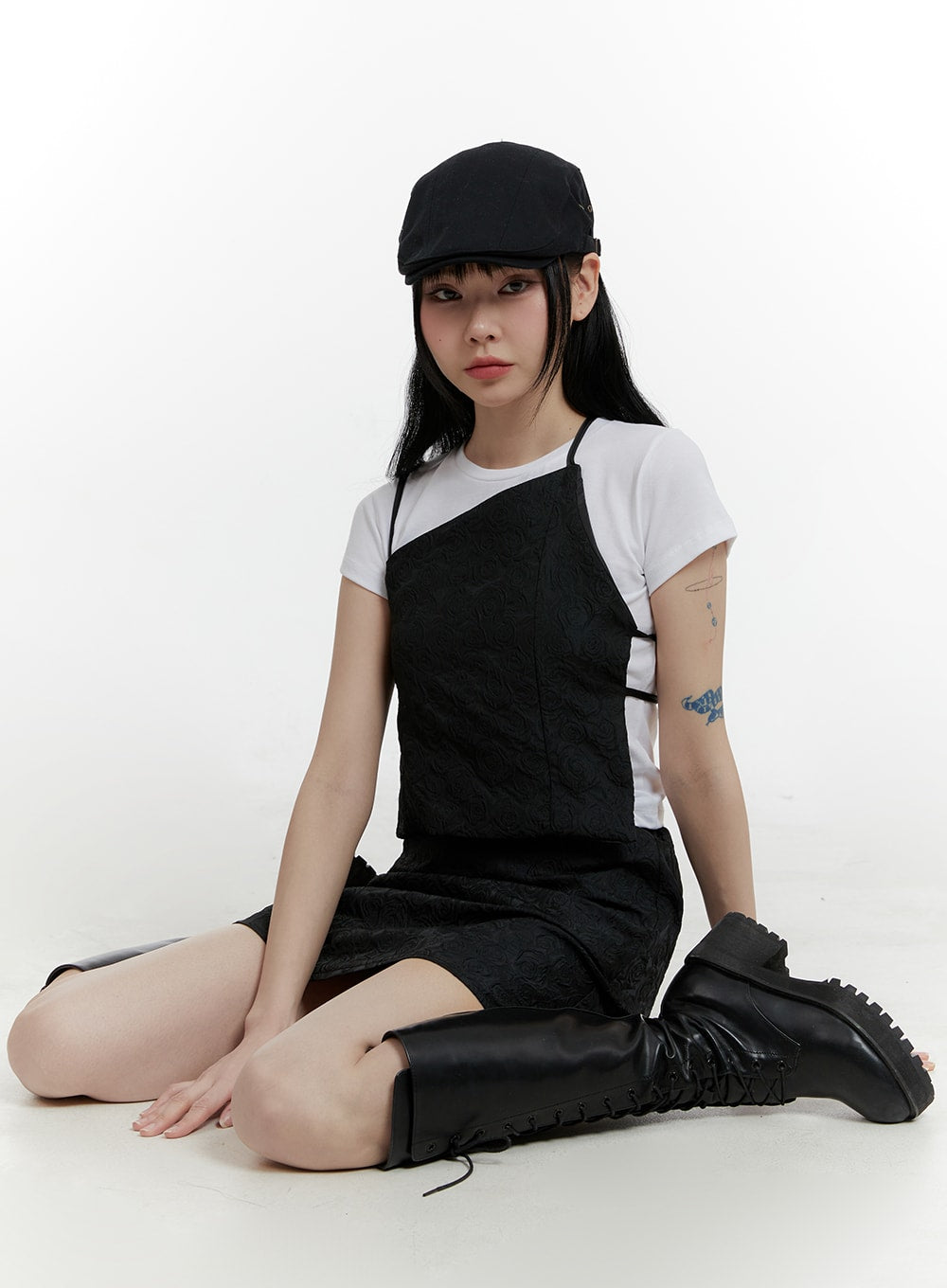 Quilted Sleeveless Strap Top CM429 - Acubi style | LEWKIN