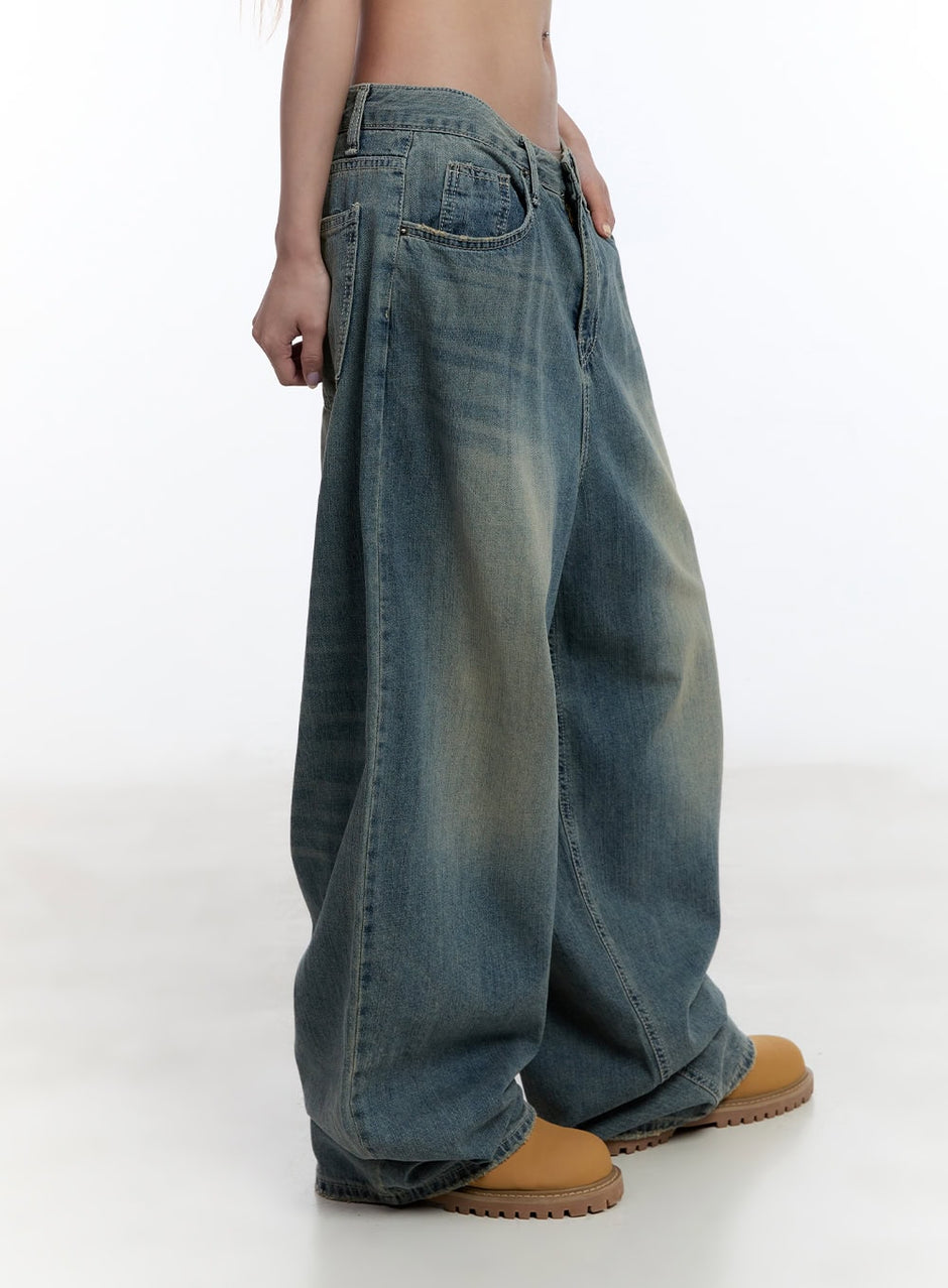Jenna Relaxed Fit Wide Leg Jeans Cu502 Korean Women S Fashion Lewkin