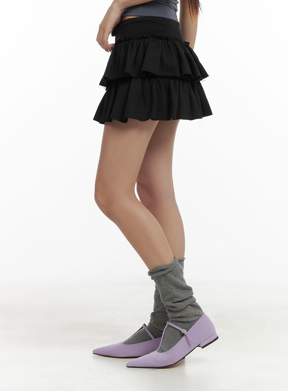 String Frill Mini Skort CA409 - Korean Women's Fashion | LEWKIN