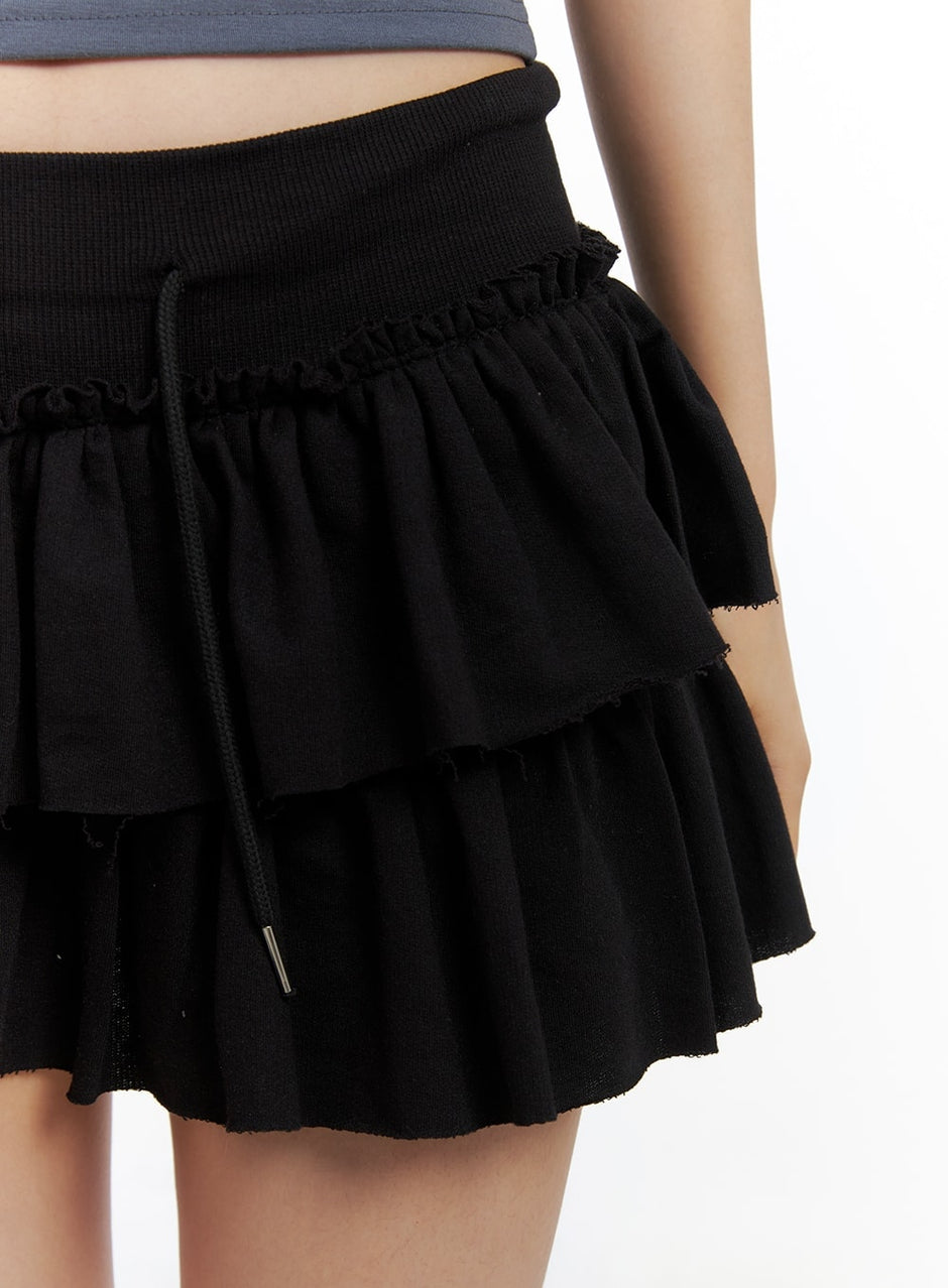 String Frill Mini Skort CA409 - Korean Women's Fashion | LEWKIN