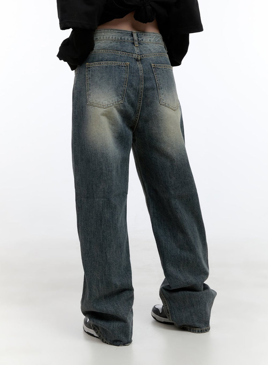 Poppy Retro Wash Baggy Jeans CS410 - Acubi style | LEWKIN