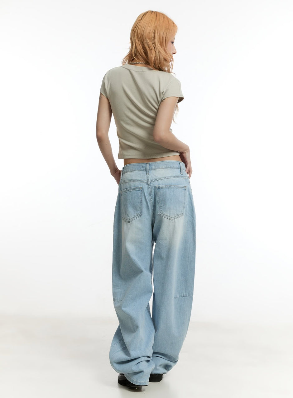 Nevara Washed Baggy Jeans CY501 - Acubi style | LEWKIN