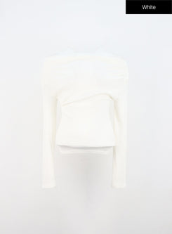 Wide Neck Off-Shoulder Tee IN308 - Korean Women's Fashion | LEWKIN