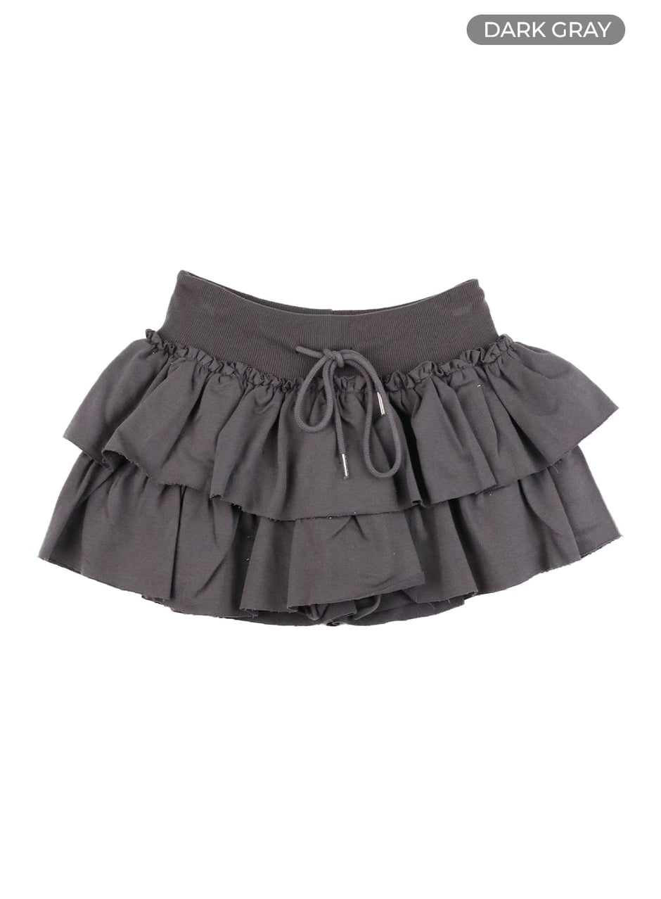 String Frill Mini Skort CA409 - Korean Women's Fashion | LEWKIN