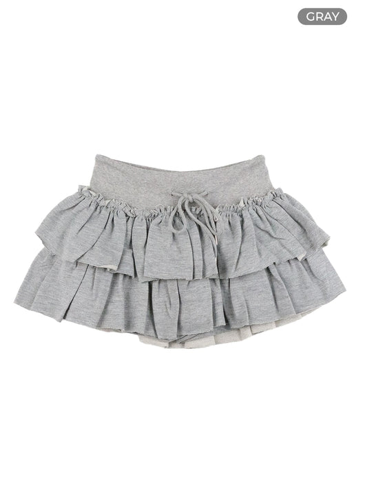 String Frill Mini Skort CA409 - Korean Women's Fashion | LEWKIN