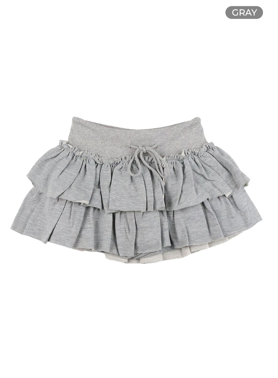 String Frill Mini Skort CA409 - Korean Women's Fashion | LEWKIN