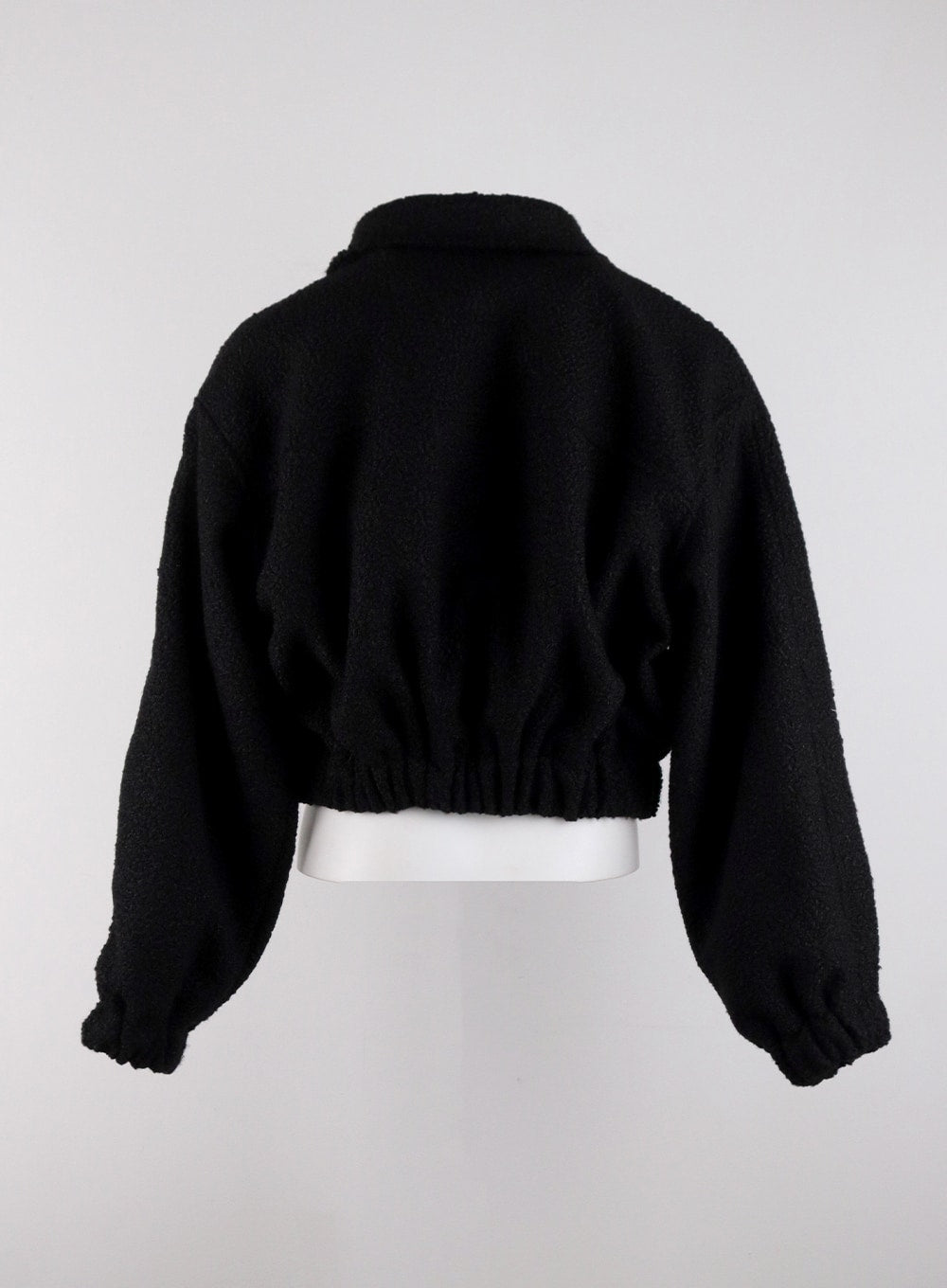 Plush Zip-Up Collar Jacket CD308 - Korean Women's Fashion | LEWKIN