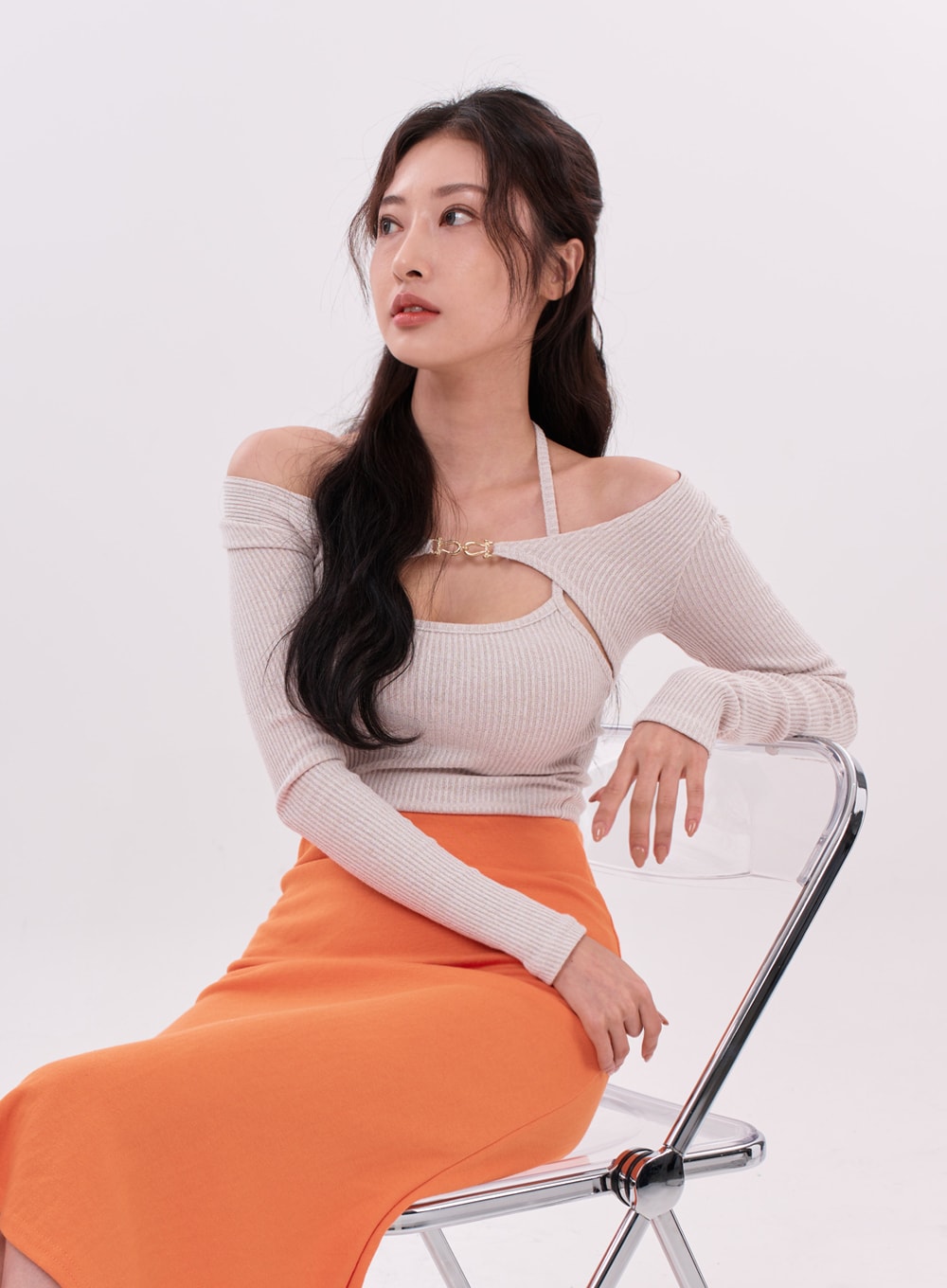 Bolero Strap Top Set IS05 - Korean Women's Fashion | LEWKIN