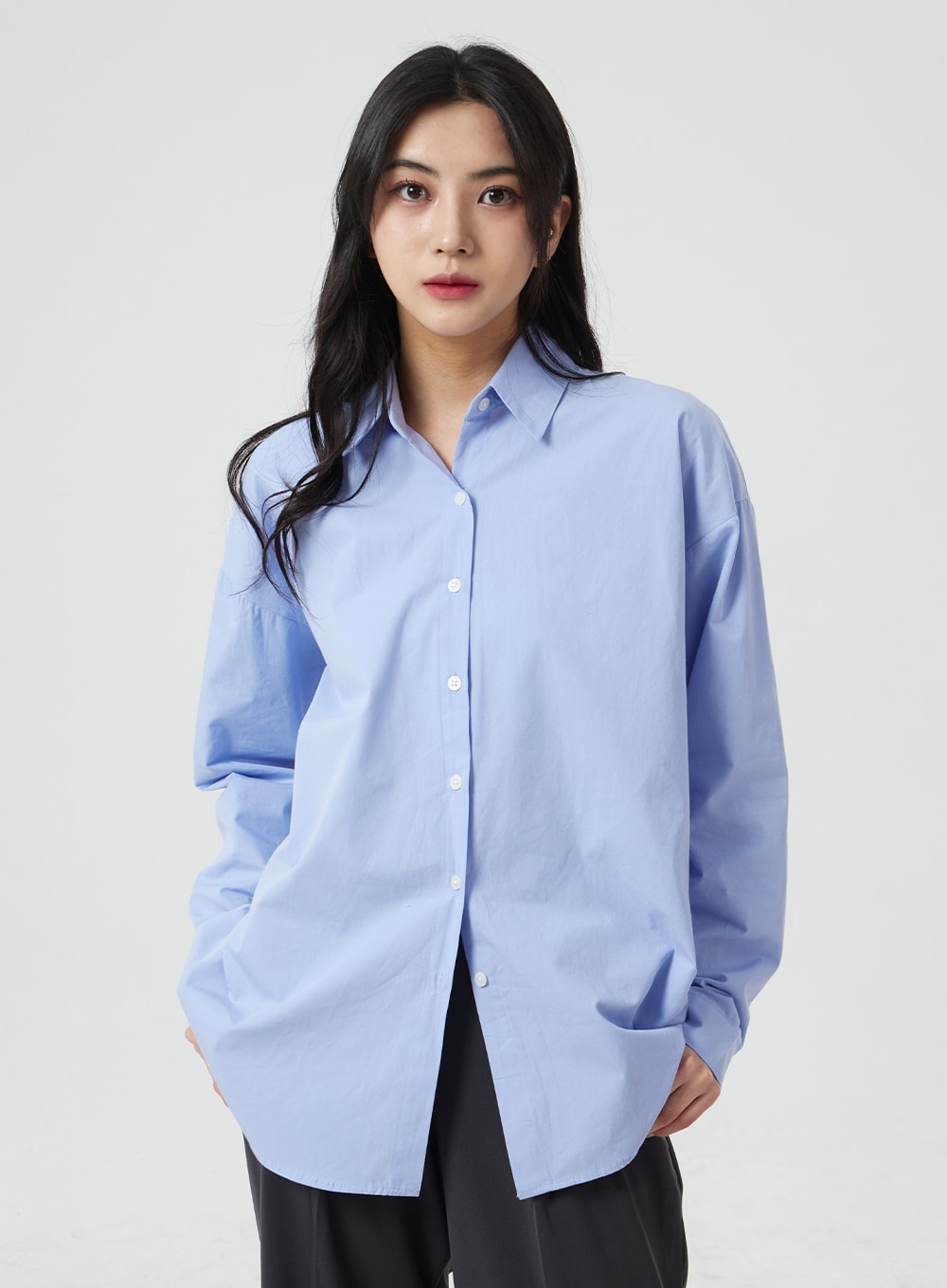 Pastel Color Oversized Shirt BM304 - K-Pop style | LEWKIN