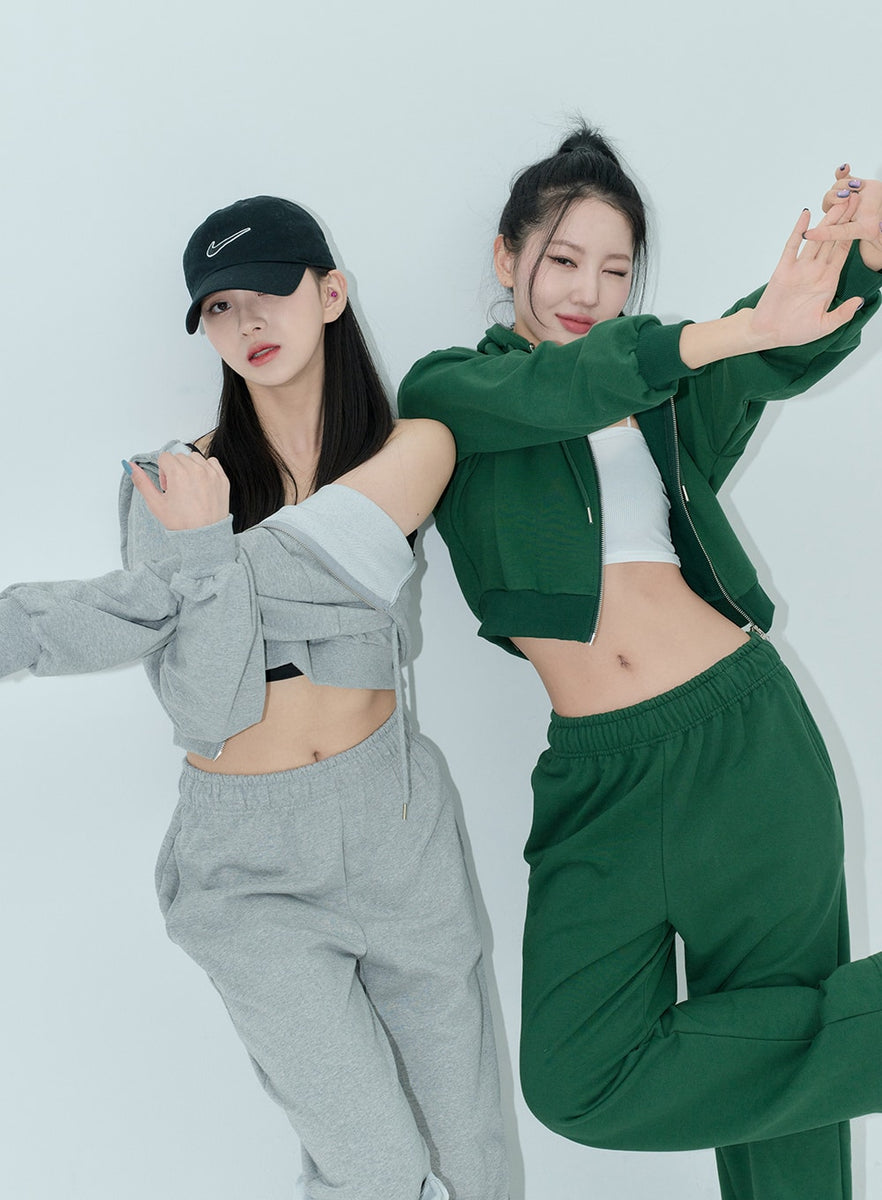 Lewkin Soft Basic Two Way Hoodie Zip Up C1210 - Korean Women's Fashion ...