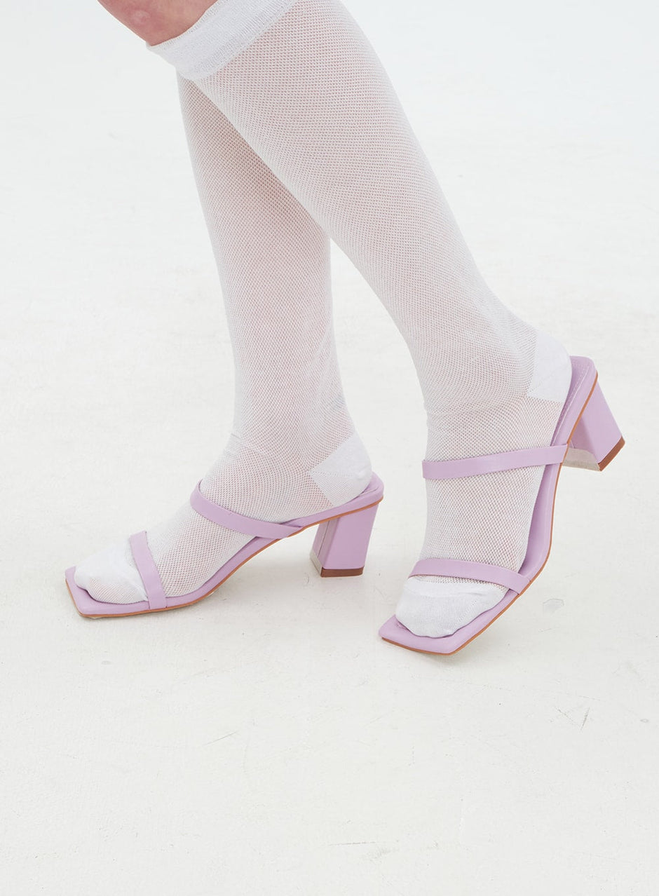 Sheer Mesh Under-knee Socks BA07 - Korean Women's Fashion | LEWKIN